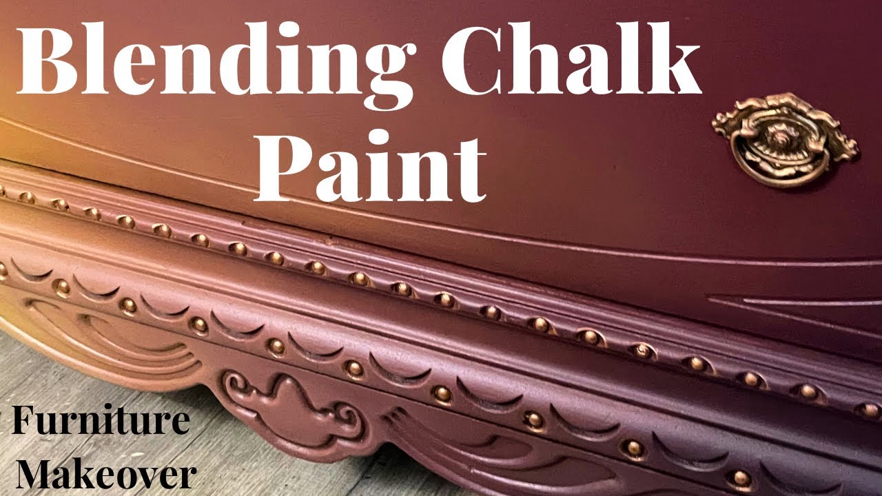Blending Chalk Mineral Paint for a Fabulous Furniture Makeover - YouTube