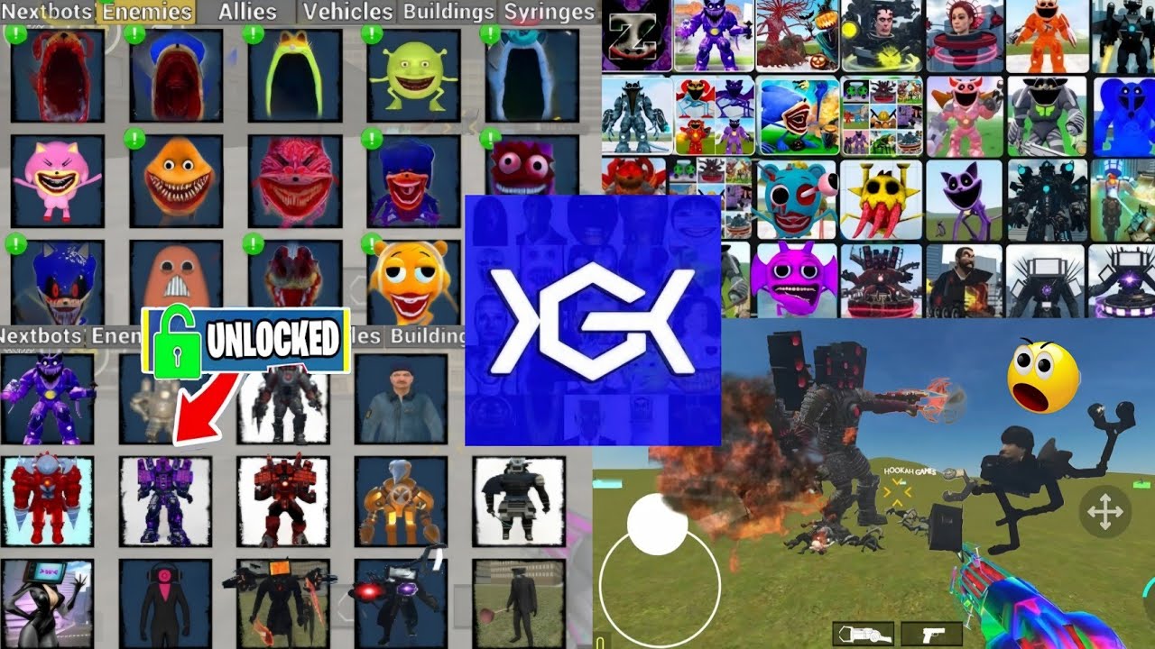 Nextbots in playground mod updated all new characters allies cthulhu ...