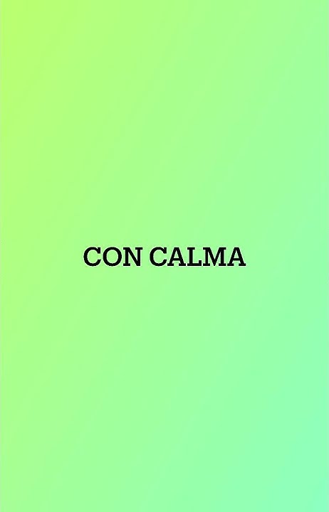 Spanish Song Of The Day: Con Calma - YouTube