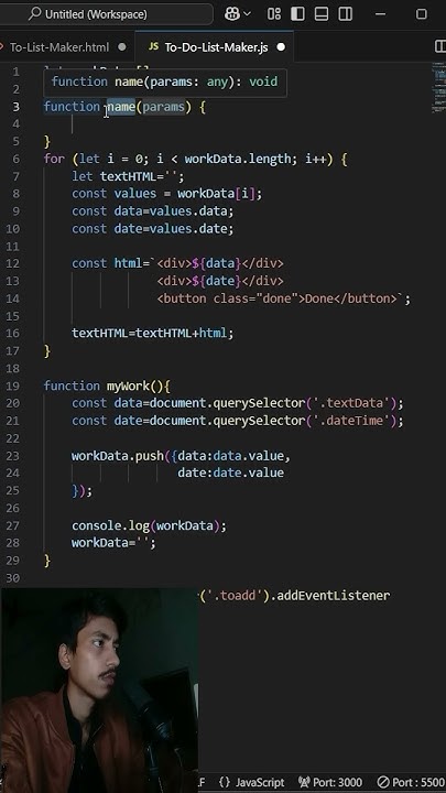 I made To-do list Maker #coding #javascriptcoding #webdevelopment - YouTube