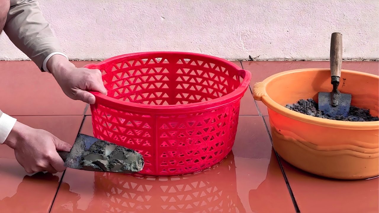 Amazing Idea From Cement How To Make Simple Flower Pots At Home From amazing-idea-from-cement-how-to-make-simple-flower-pots-at-home-from