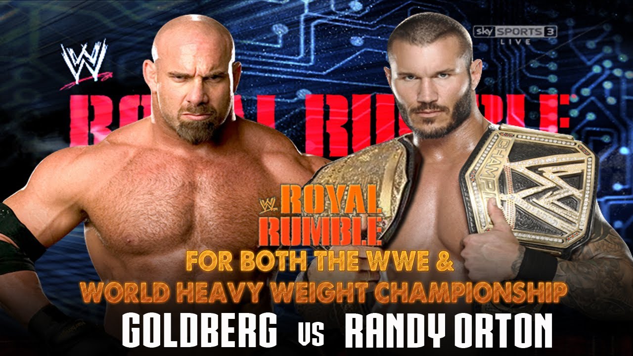 WWE Royal Rumble 2014 Goldberg Vs Randy Orton Full Match HD - YouTube