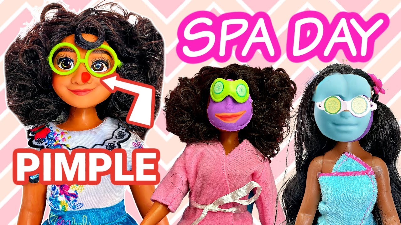 Disney Encanto Mirabel Has a Pimple and Goes to the Spa - YouTube