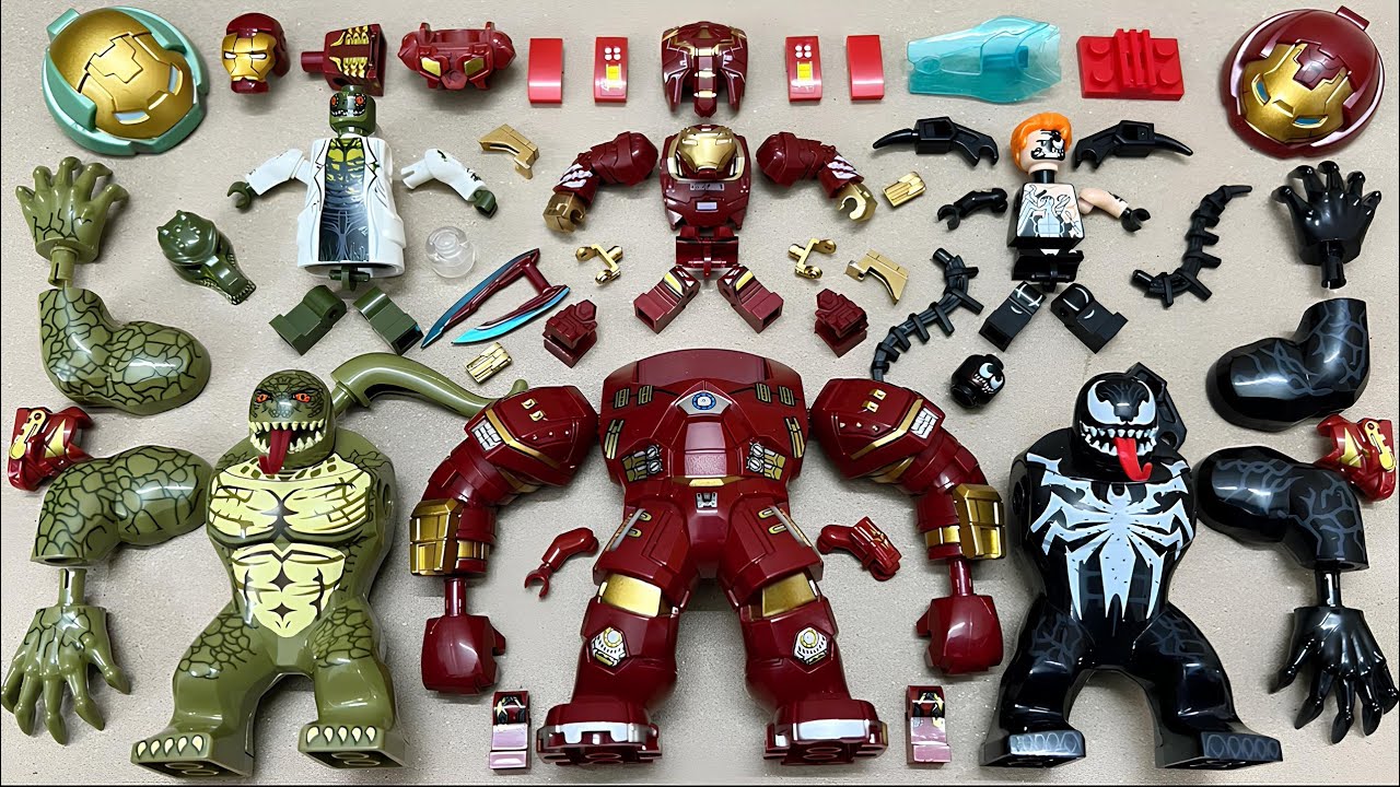 Lego Hulkbuster 3.0 | Iron Man Mark 38 Vs Venom And Lizard ...