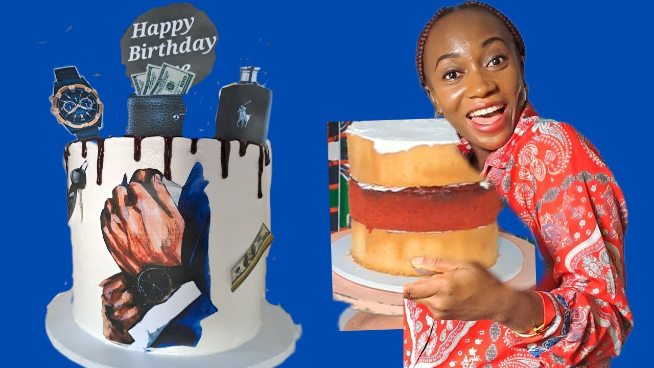Watch Me Decorate A Stunning Birthday Cake - YouTube