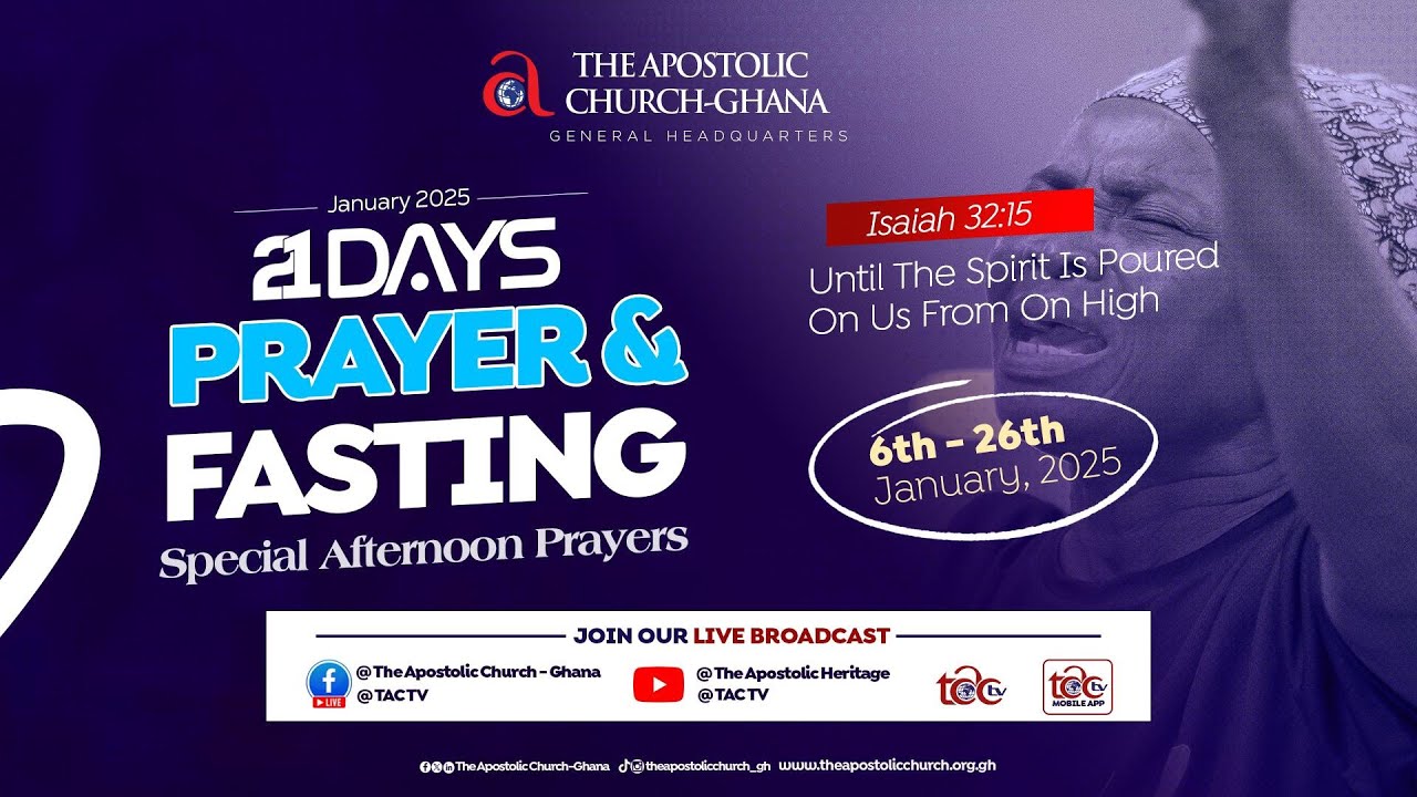 🔴🎥 21 Days of Prayer and Fasting with Apostle Christopher Affum ...