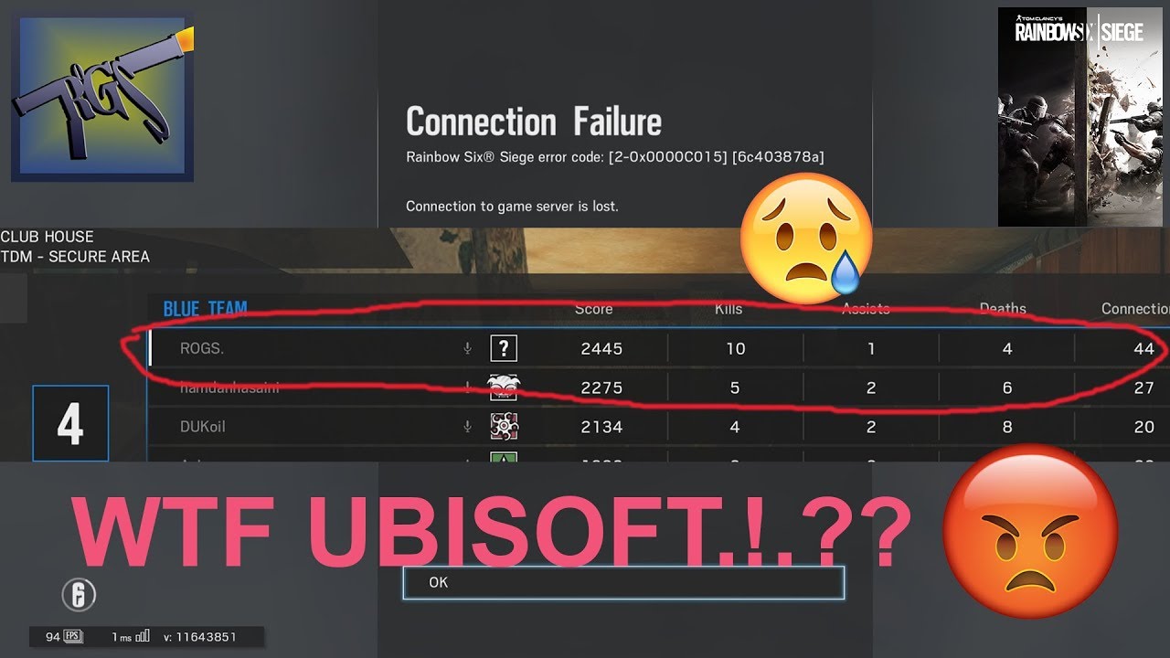 Connection Fail at last #2 Solo Queue - Rainbow Six Siege - YouTube