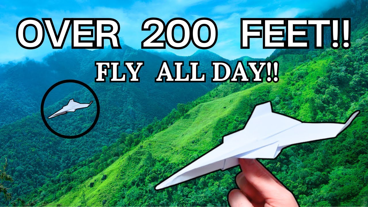 How To Make a simple Paper Airplane Fly a Lot !! Long Flying Paper ...