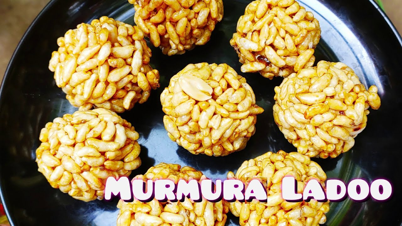 Kurmura - Puffed Rice Sweet Balls I Murmura Laddu Recipe | गुड़ मुरमुरा ...