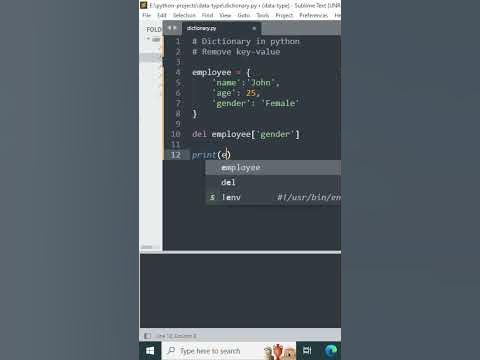 Erase and Refactor: Cleaning Up Dictionaries in Python | #shortvideo #viral #viralvideo - YouTube