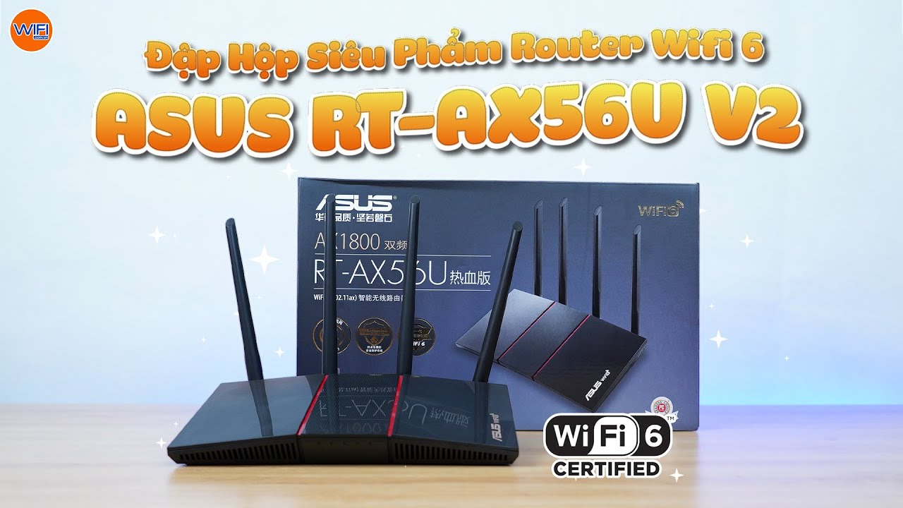 Đập Hộp Siêu Phẩm Router Wifi 6 ASUS RT-AX56U V2 | WIFI.COM.VN - YouTube