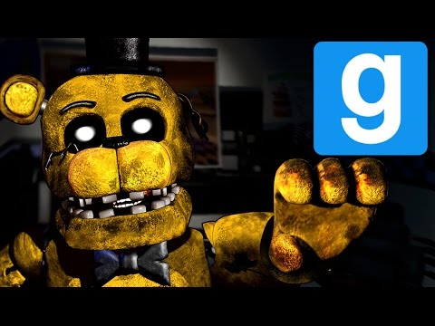 GOLDEN FREDDY! | Freddy Fazbear's Pizza | Gmod Horror Map (Part 3)