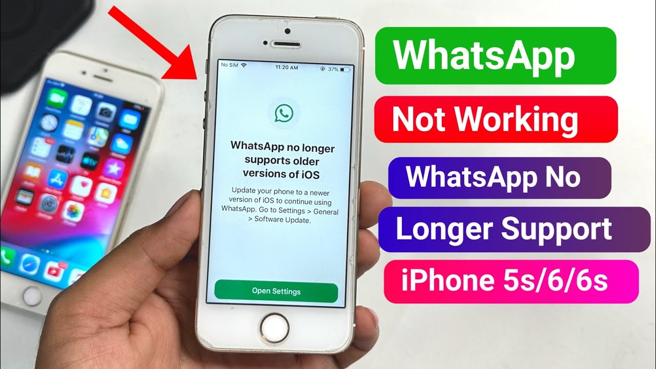 How To Fix WhatsApp No Longer Supports Older Versions Of iOS | WhatsApp ...