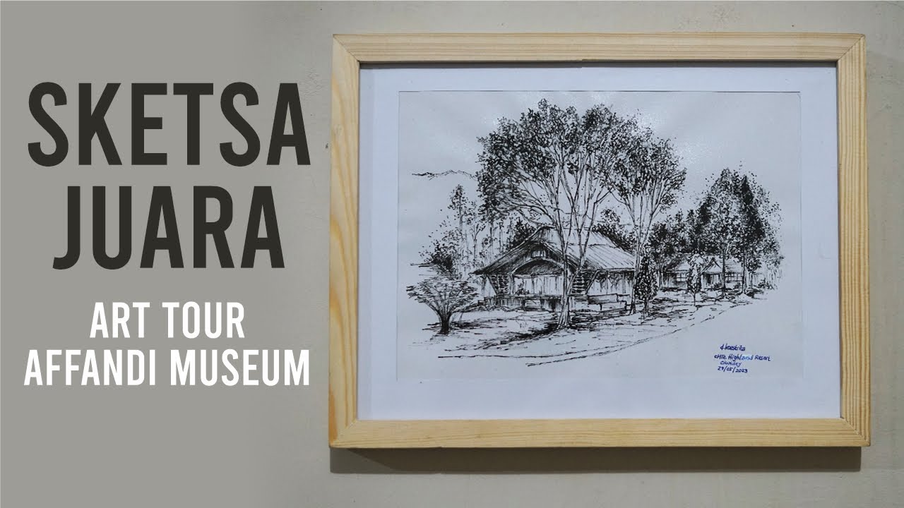 SKETSA INI JUARA “ART TOUR - AFFANDI MUSEUM” - YouTube