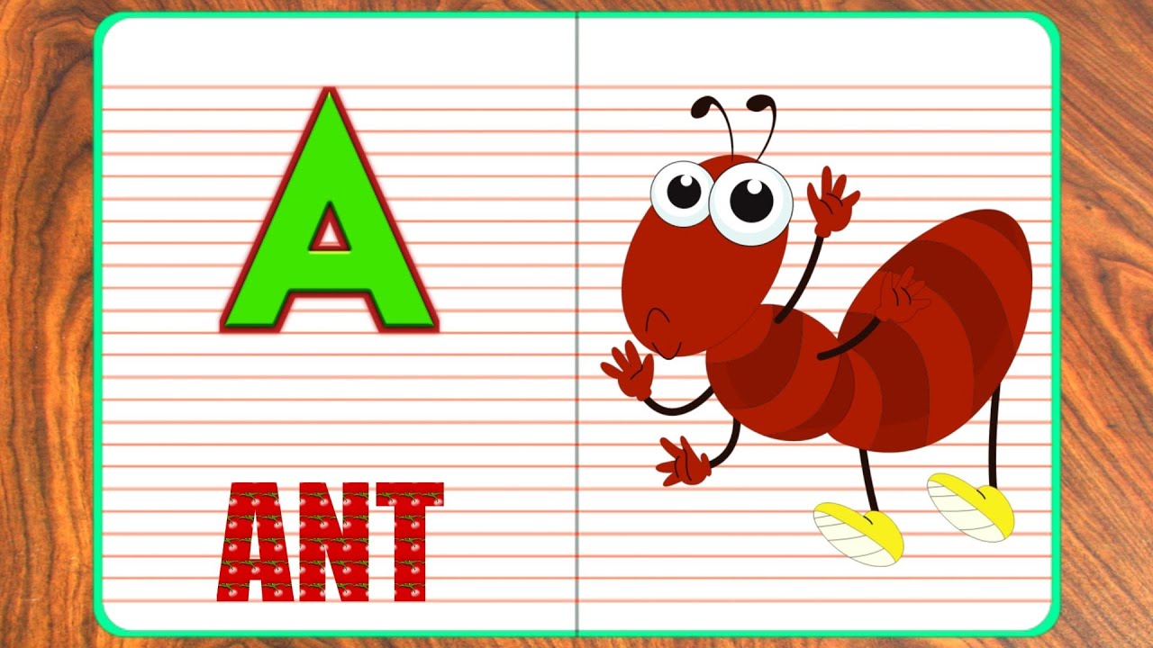 A for Ant B for Book | abcd | Alphabets | Phonics Song | English ...