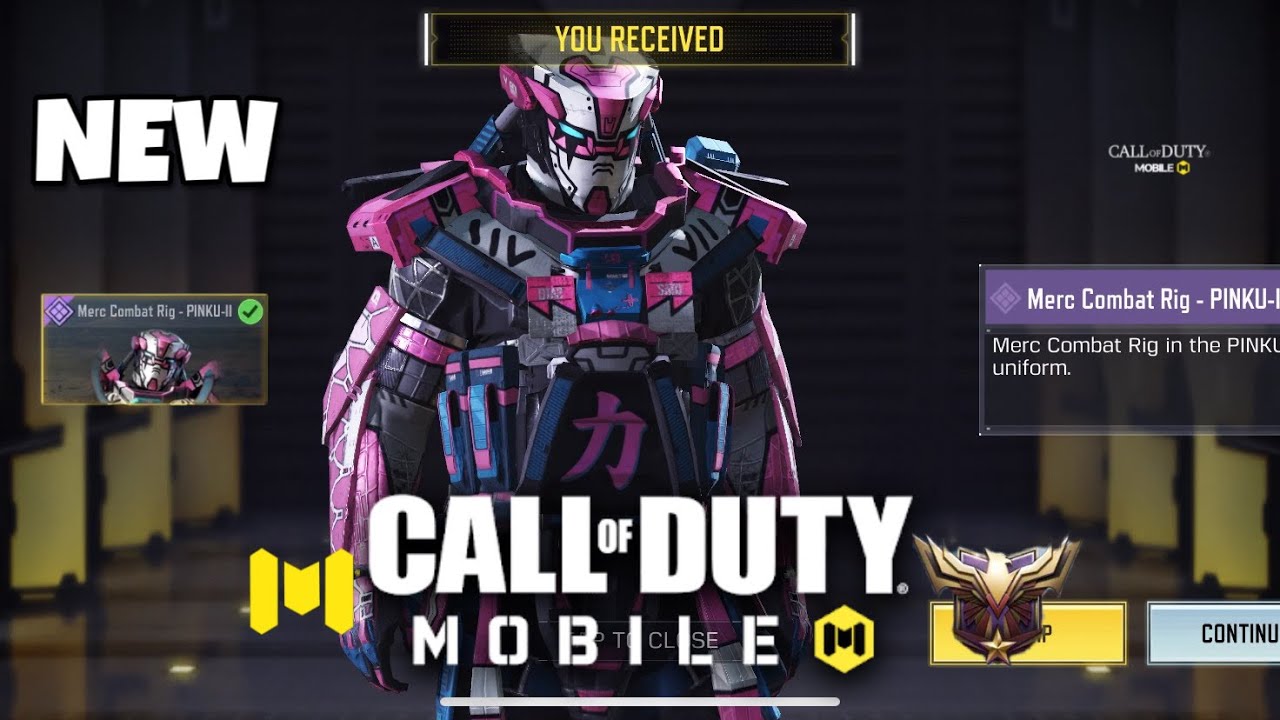 *NEW* FREE MERC COMBAT RIG - PINKU-II SKIN ON COD MOBILE!!! (Labor Day ...