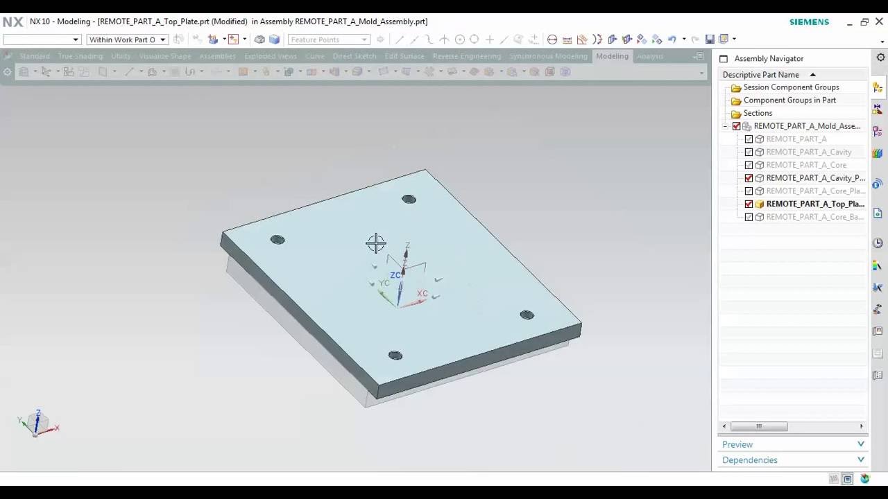 NX 10 Tooling Design. Part_4 - YouTube