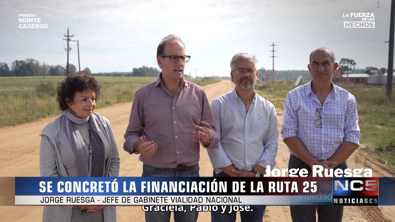 SE CONCRETÓ LA FINANCIACIÓN DE LA OBRA DE LA RUTA 25 - YouTube