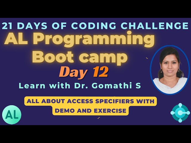 Day 12 Access Modifiers Al Programming Boot Camp 21 Days Coding Challenge Bootcamp Challenge