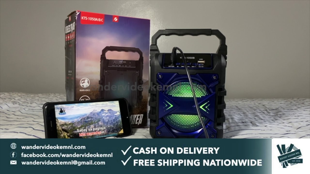 V1 Portable Bluetooth Videoke: Available at Wander Videoke MNL - YouTube