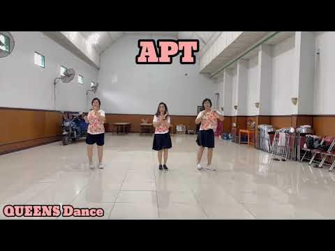 APT Line Dance, Choreo by Junghye Yoon (KOR), Demo : QUEEN'S Dance (INA) - YouTube