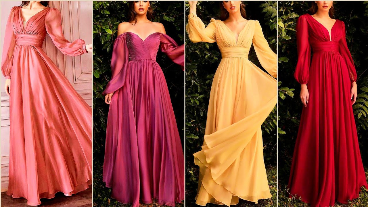 Elegant Designer Fashionable Party Wear Long Maxi Dresses - YouTube