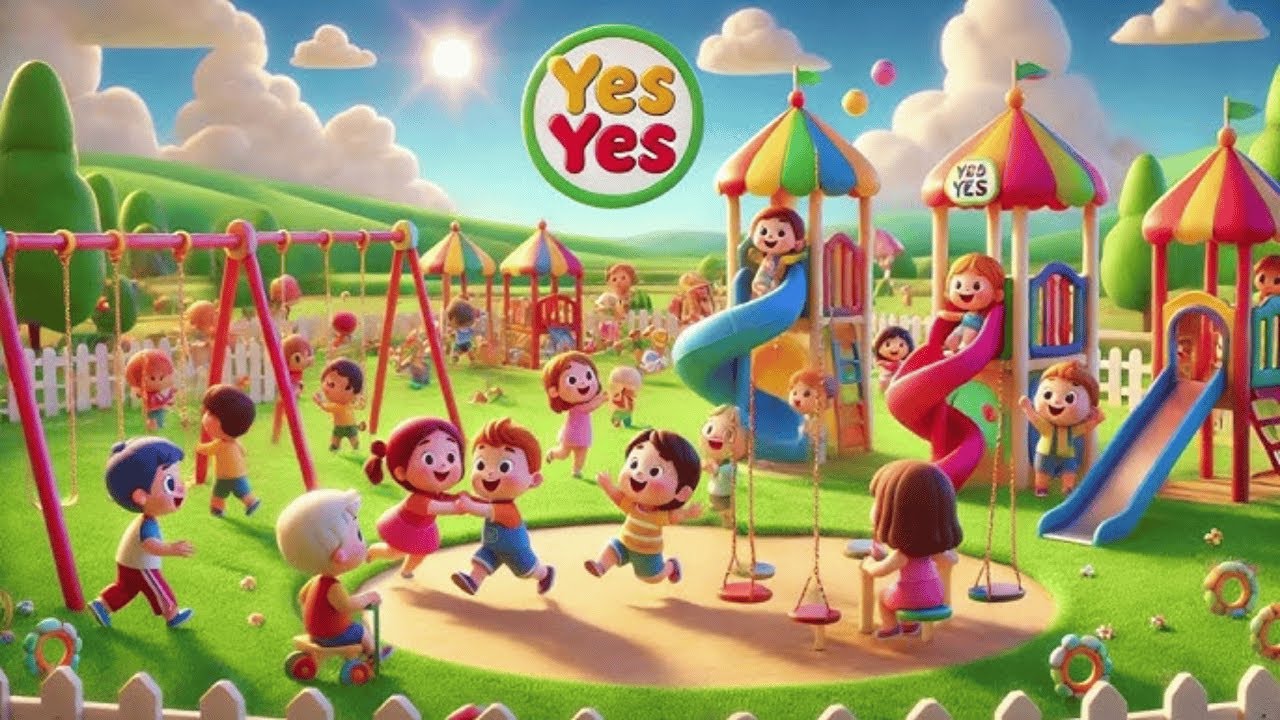 Yes Yes! Playground Fun! 🎵 | Kids Song & Nursery Rhyme | Slide, Swing ...