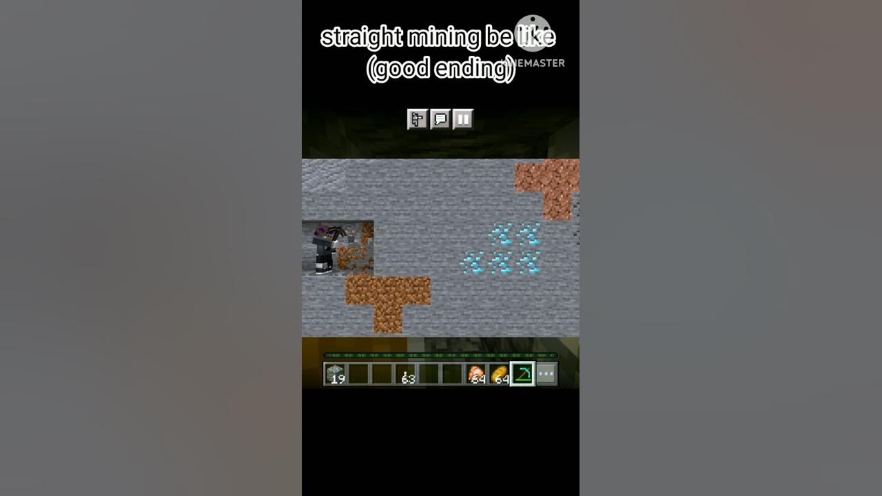 Straight mining be like #minecraft #short#trending#viralshort - YouTube