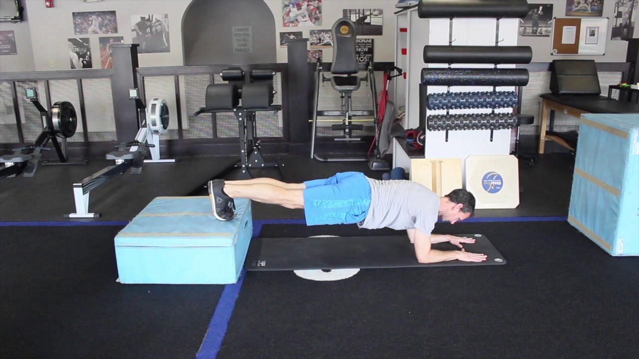 Feet Elevated Front Plank - YouTube