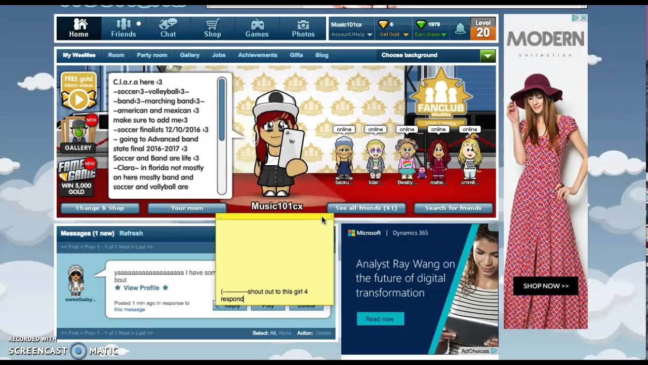 playing weeworld - YouTube