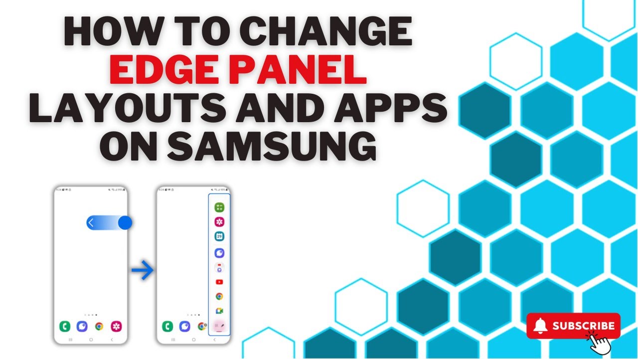 How to change edge panel layouts and apps on Samsung Phone - YouTube