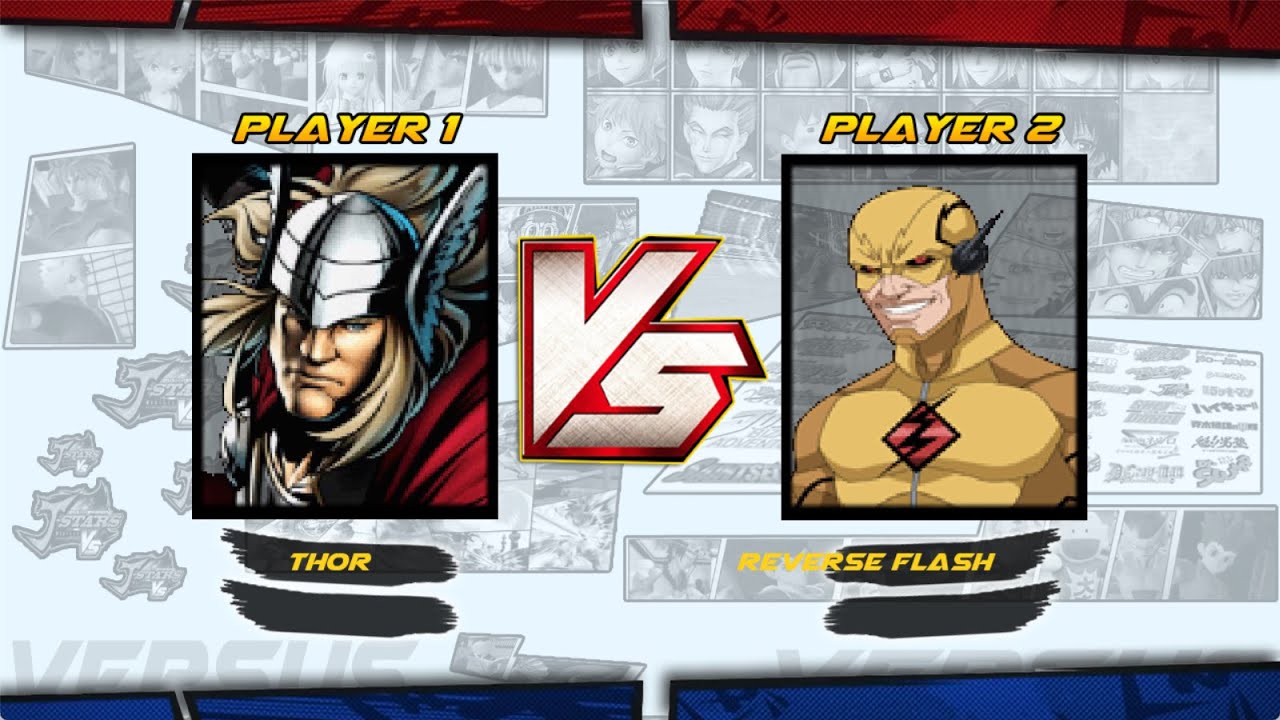 LIGHTNING SPEED! Reverse Flash VS Thor! | Marvel vs DC JUS Mugen | J ...