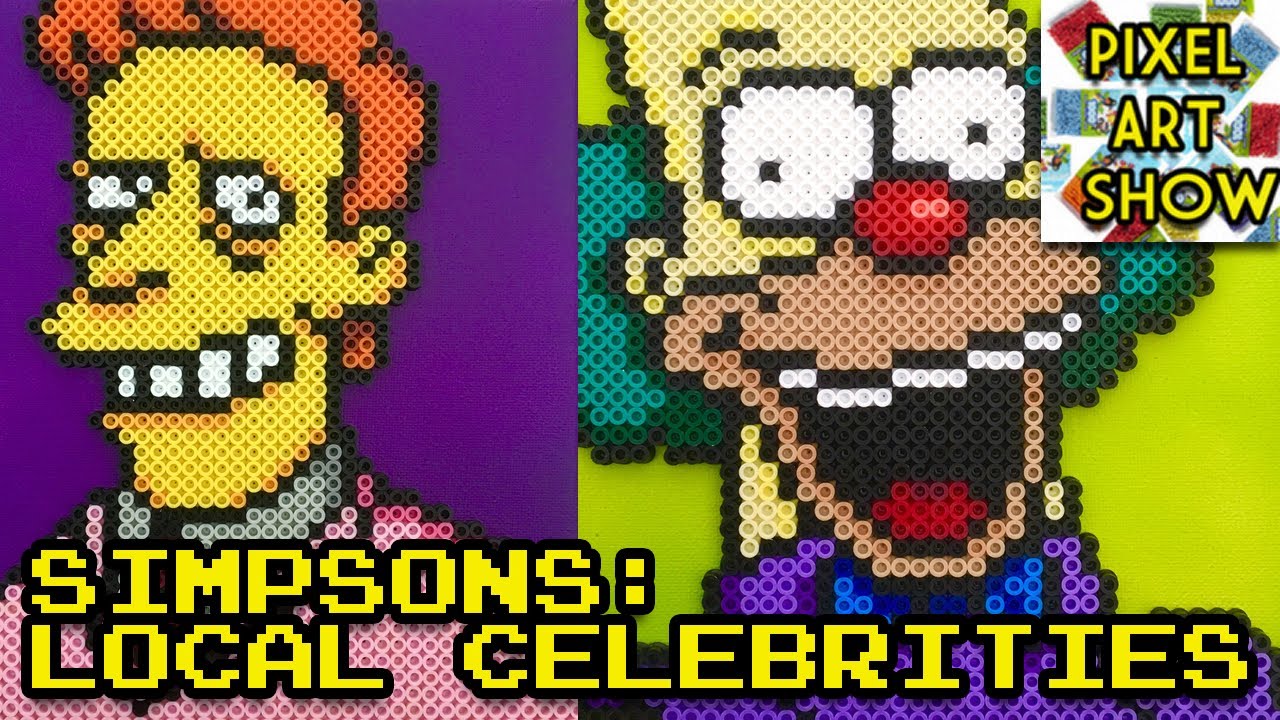 Simpsons Local Celebrities - Pixel Art Show - YouTube