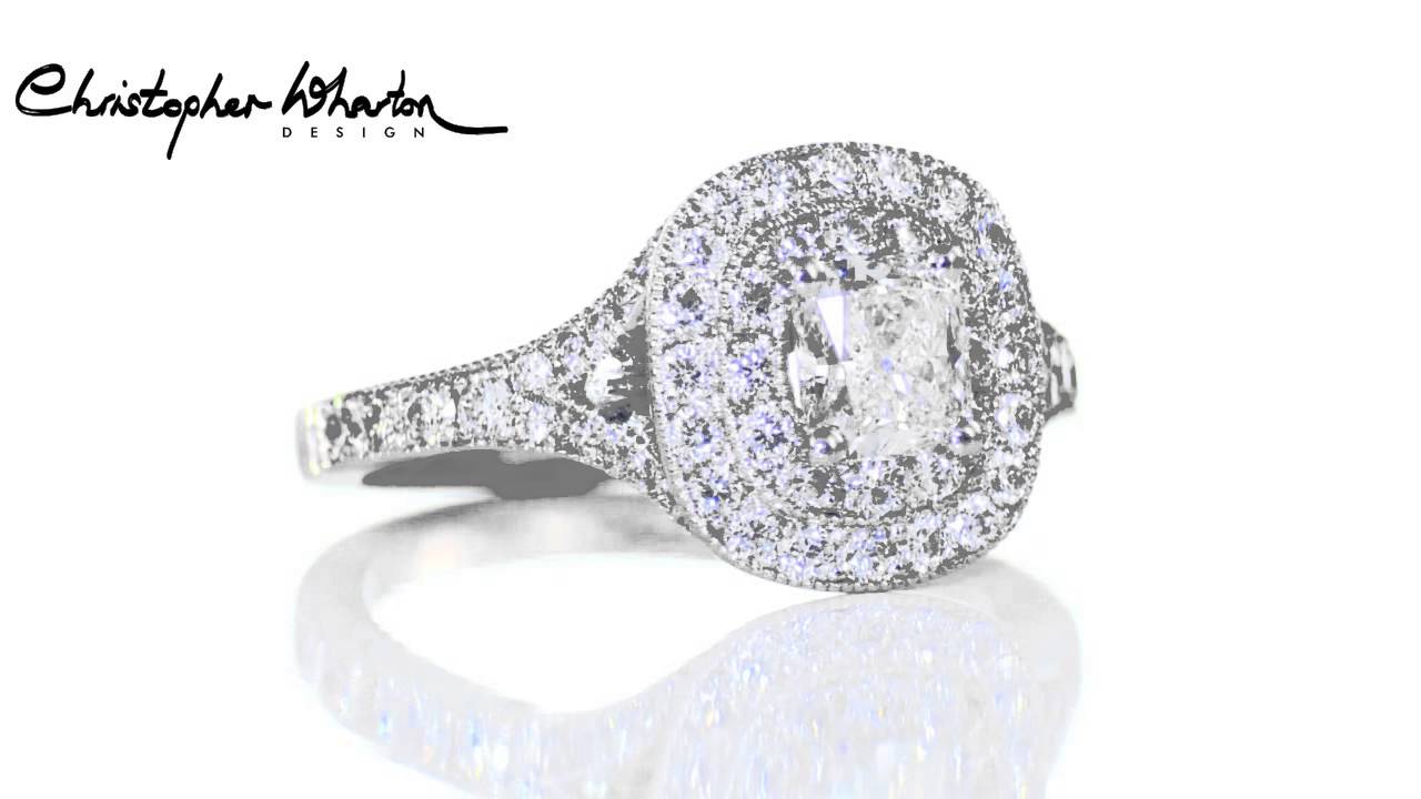Wharton diamond ring 360 product video - YouTube