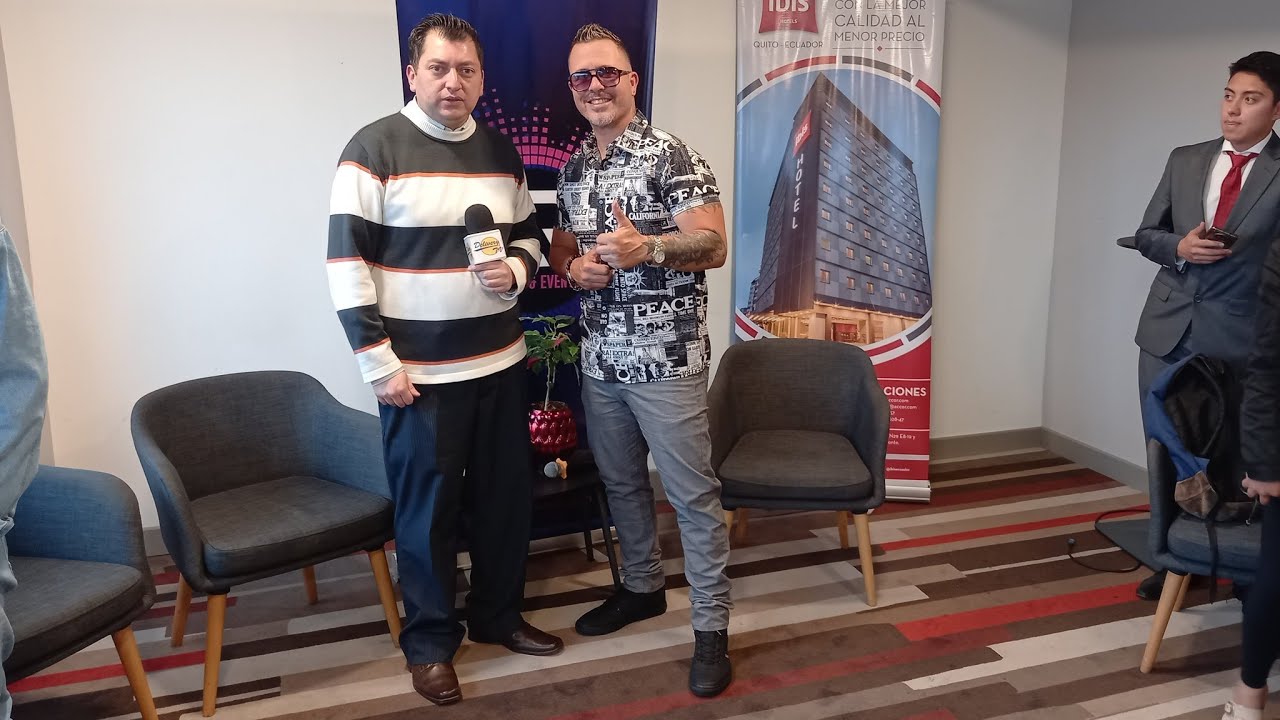 Rueda de Prensa de Angelo Jovet integrante de Salsa Kids en las épocas ...