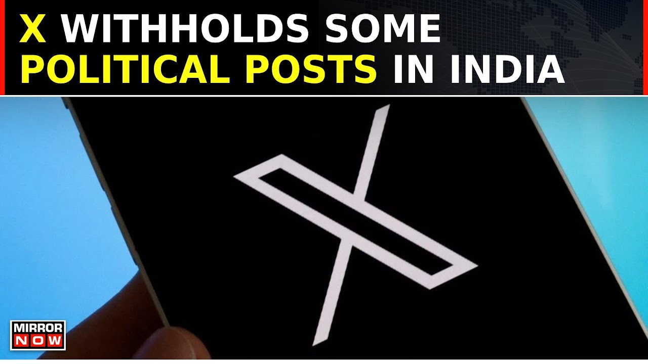 Social Media Platform X Withholds Some Political Posts In India ...
