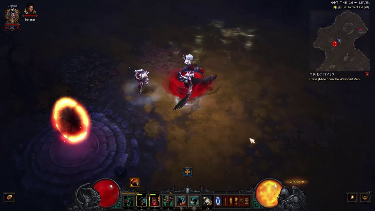 Diablo 3 gameplay E8 The (Not) Cow Level run Barbarian - YouTube