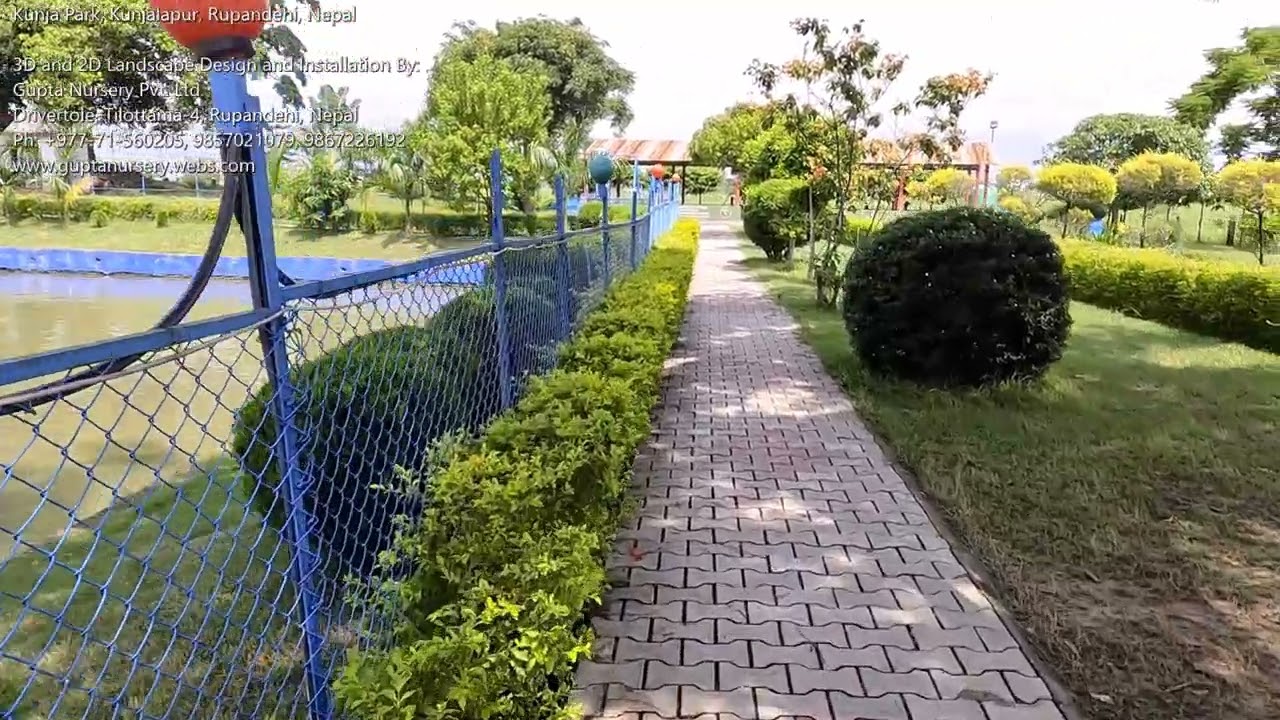 Kunj Park, 3d and 2d landscape design and installation by Gupta Nursery ...