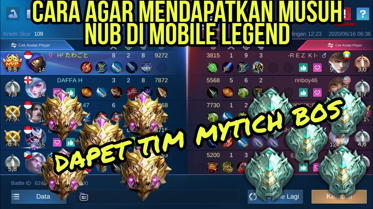 Cara Agar Mendapatkan Tim Pro Di Mobile Legends - YouTube