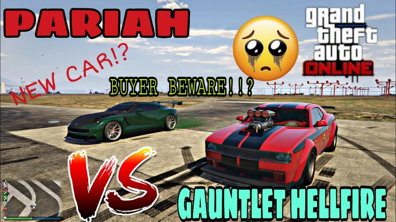 GTA 5 ONLINE : NEW CAR GAUNTLET HELLFIRE VS PARIAH | DRAG RACE 2019 ...