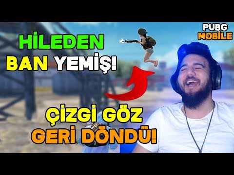 ÇİZGİ GÖZ GERİ DÖNDÜ! HİLEDEN BAN YEMİŞ! PUBG Mobile Komik Anlar Rakiple Arkadaş Olmak