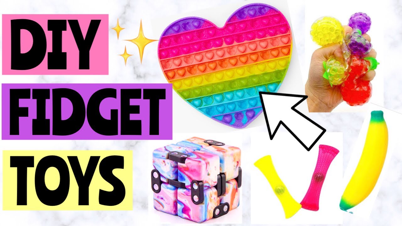 10 DIY Fidget Toys! DIY POP IT fidgets & more | How to make fidget toys ...
