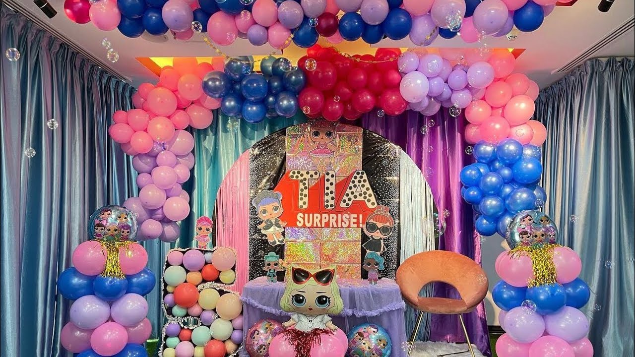 L O L Surprise Themed Birthday Party - YouTube