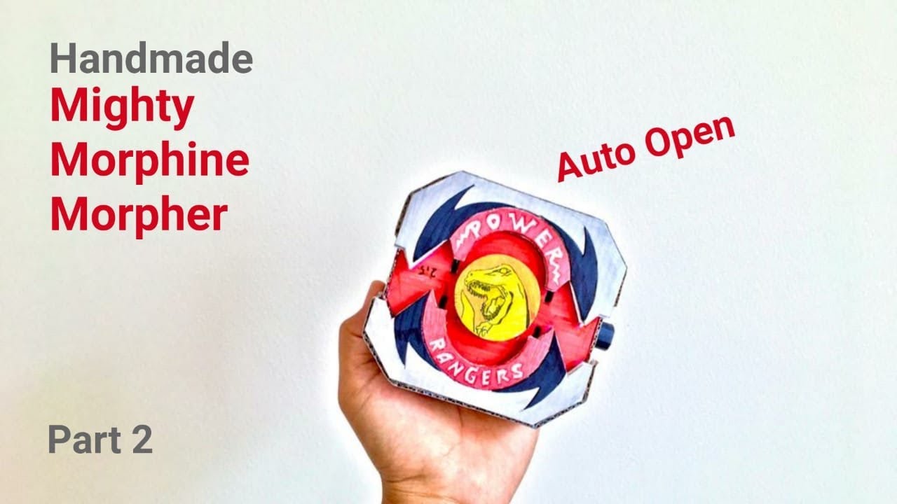 (2/2) Mighty Morphin Power Rangers Morpher (cardboard) DIY tutorial ...