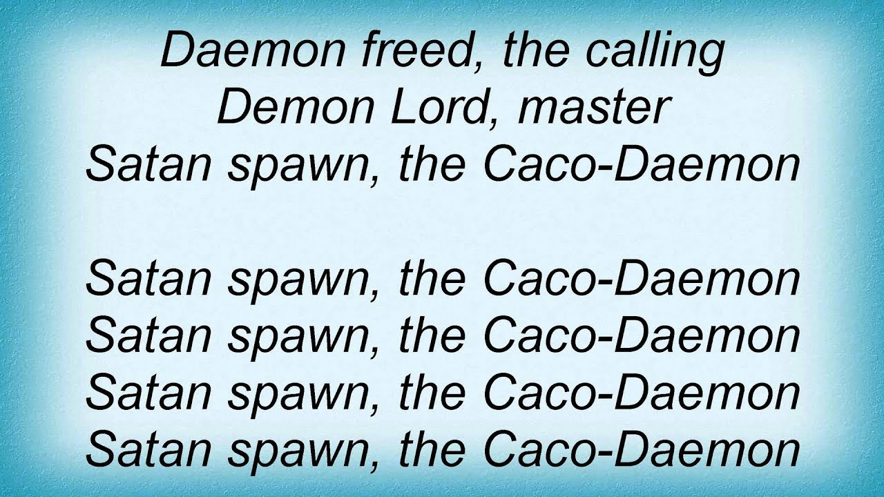 Deicide - Satan Spawn, The Caco-Daemon Lyrics - YouTube