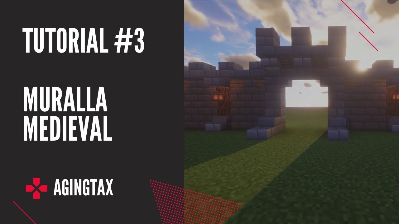 COMO HACER una MURALLA MEDIEVAL en MINECRAFT FACIL y SENCILLA ...