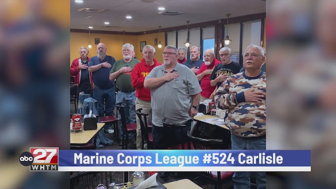 Pledge of Allegiance: Marine Corps League #524 Carlisle - YouTube