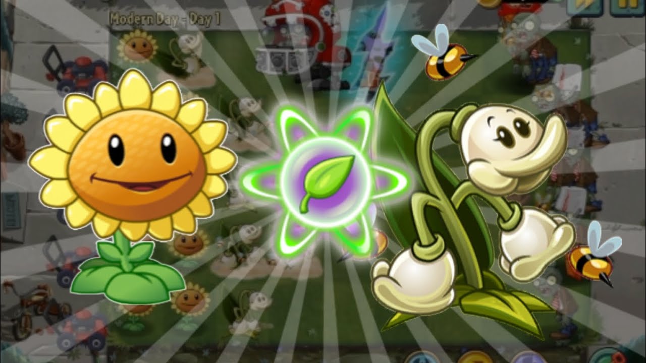 PvZ 2 - Powered Up MayBee & Sunflower vs. Zombies🌻🐝 - YouTube