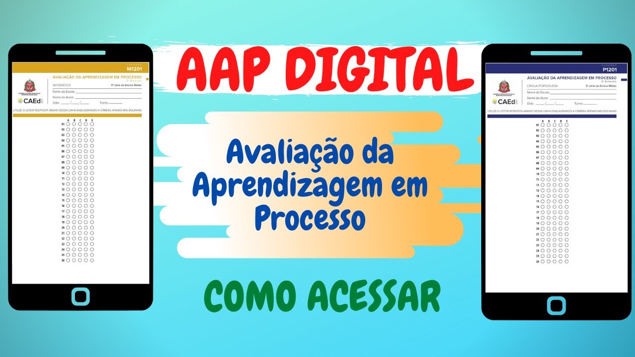 COMO ACESSAR A AAP DIGITAL (AVALIAÇÃO DA APRENDIZAGEM EM PROCESSO) NA ...