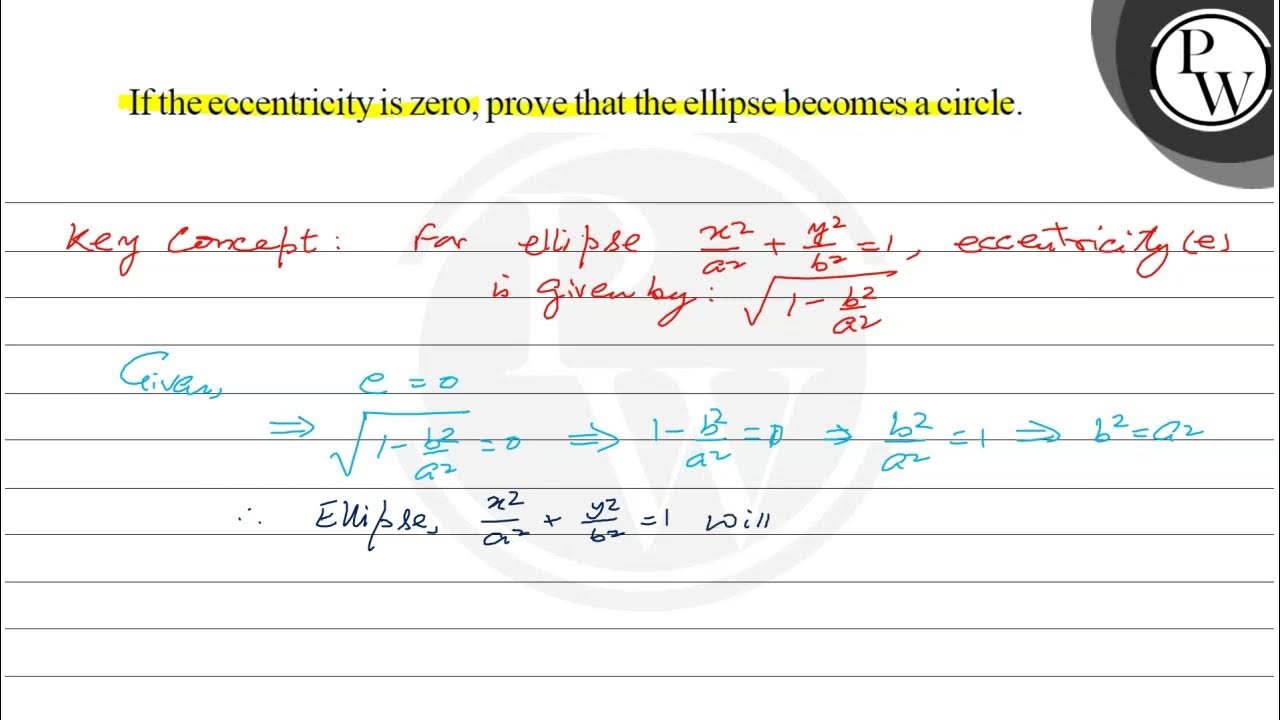 if-the-eccentricity-is-zero-prove-that-the-ellipse-becomes-a-circle